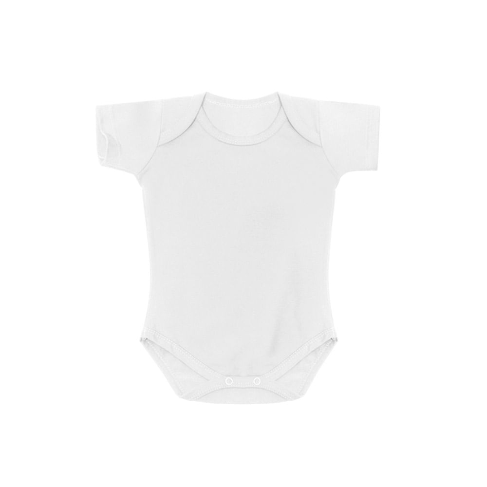 Body Branco para Sublimação Manga Curta ( 100% Poliéster RIBANA ) - SOCD