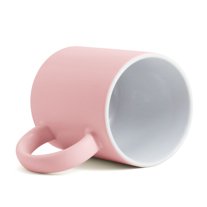 Caneca Candy Semi Brilho Rosa Bebê - 325ml - SOCD