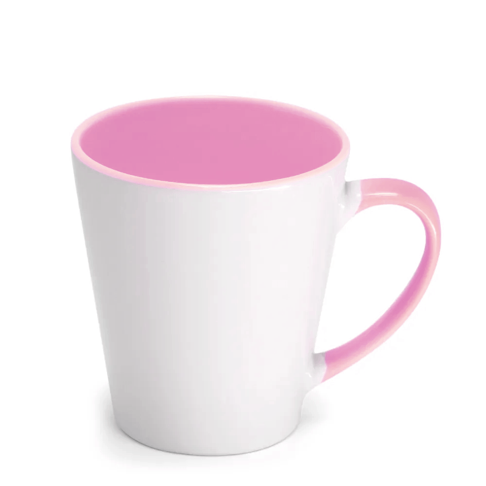 Caneca Cônica para Sublimação de Cerâmica Branca com Alça e Interior ...