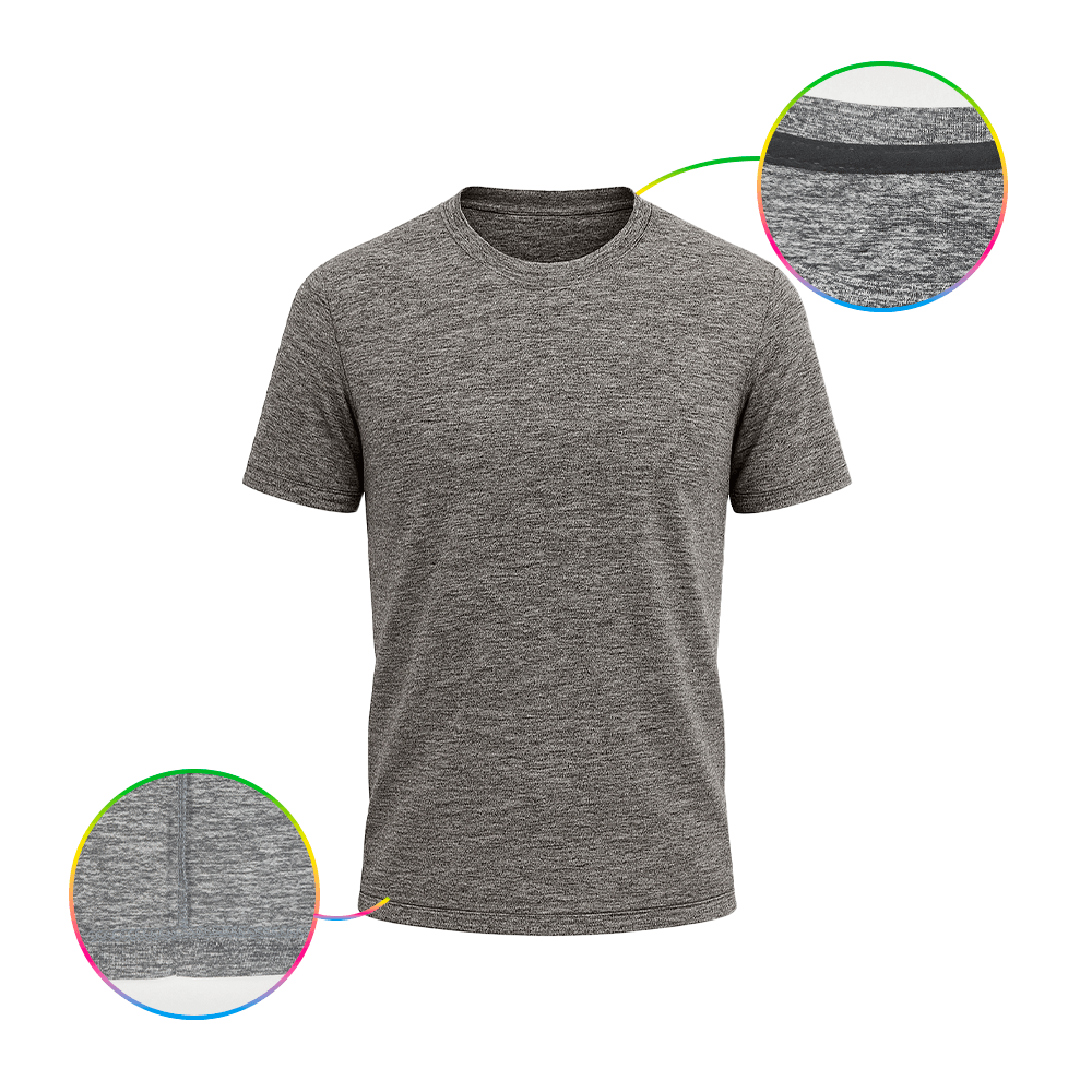 Camiseta Dry Fit - Cinza Mescla - SOCD