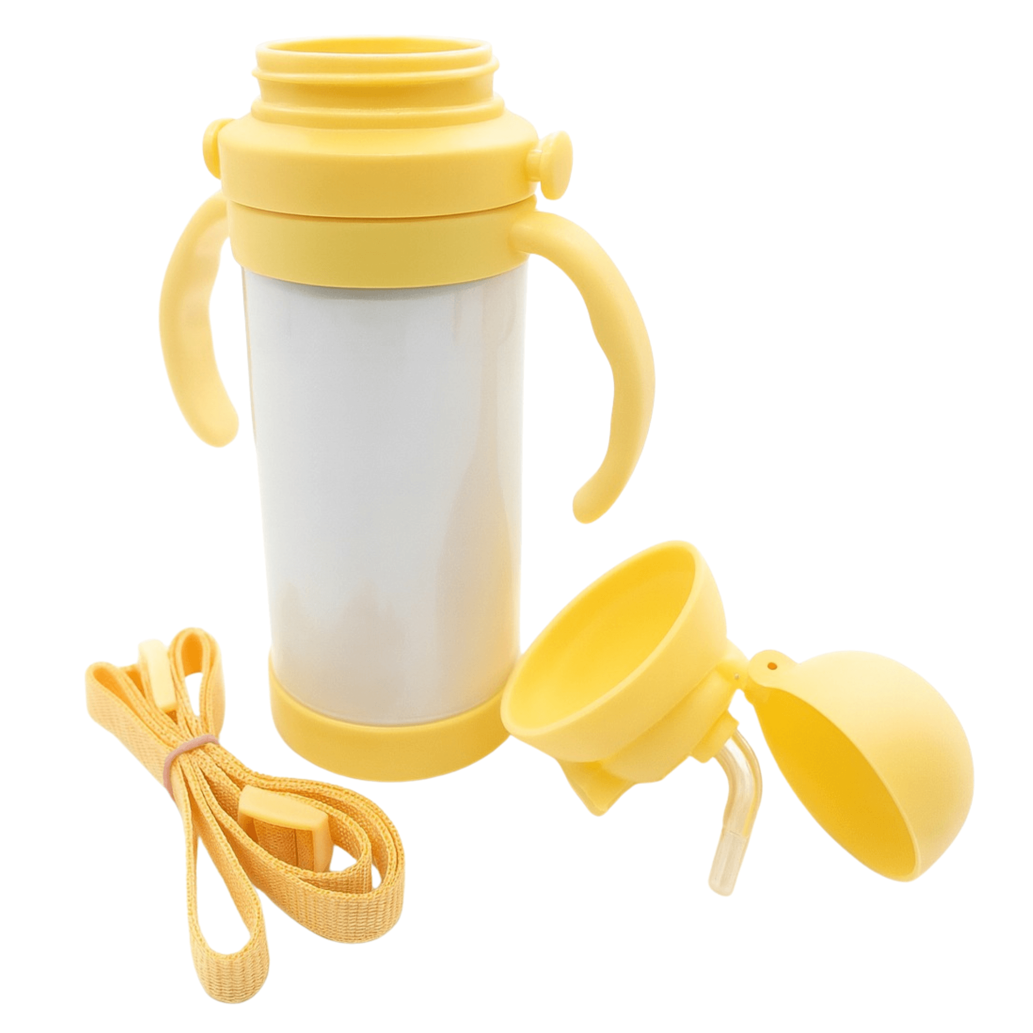 Garrafa Térmica para Sublimação em Aço Inox com Pegador Infantil e Alça ...