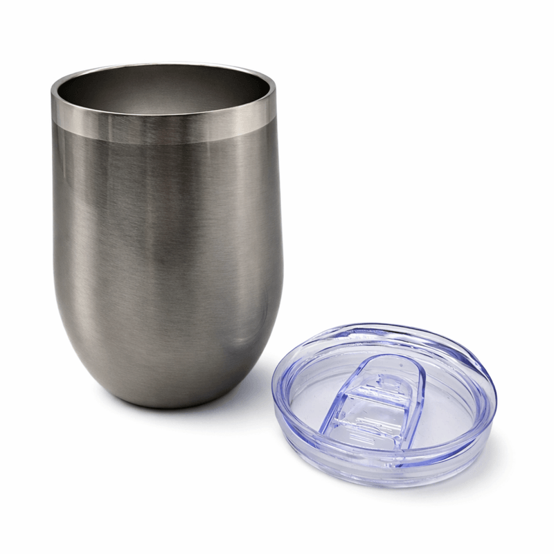 Copo Térmico Inox 350ml para DTF-UV com Tampa Prata – SOCD - SOCD